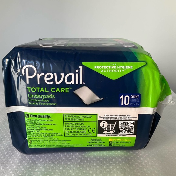 Prevail | Other | Prevail Total Care Disposable Underpad Heavy ...